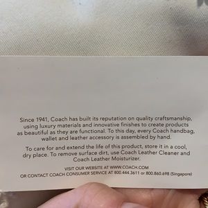 Coach | Bags | Coach Brown Leather Crossbody Bag With Care Instructions ...